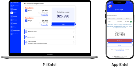 Cómo pagar la boleta Entel con OneClick – Centro de Ayuda - Entel